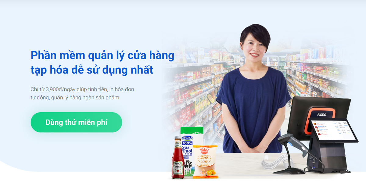 Phần mềm bán hàng tạp hóa dễ sử dụng nhất | Sapo POS