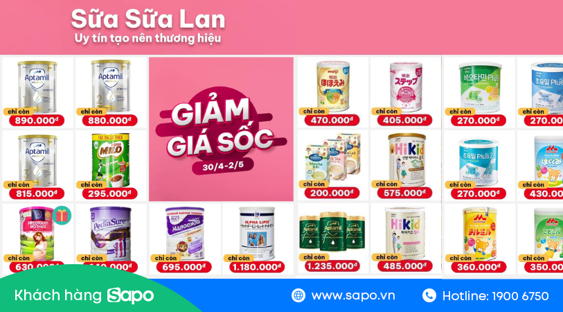 Cửa hàng tạp hoá - Sữa Sữa Lan