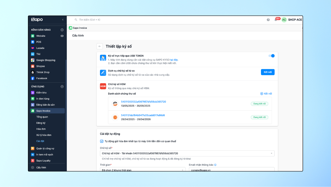 Quản lý hóa đơn điện tử linh hoạt hơn với loạt tính năng mới trên Sapo